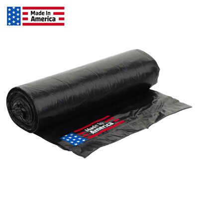 MADE IN USA - Plastic Sheeting Roll 20 ft. x 100 feet Black 6 Mil ...