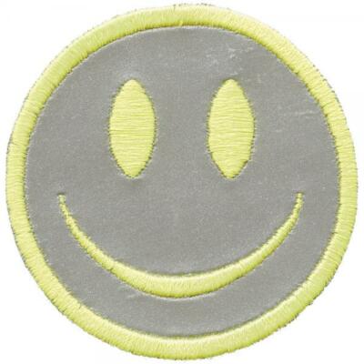 AUFNÄHER - Smiley - 00902 - Gr. ca. 7cm - Patches Stick Applikation ...
