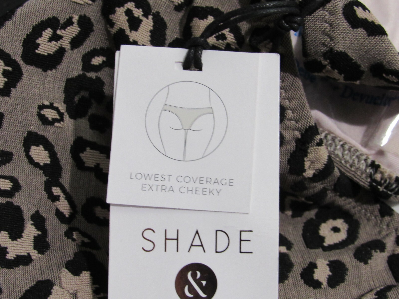 Women's High Leg Extra Cheeky Bikini Bottom Shade & Shore Animal Print ...