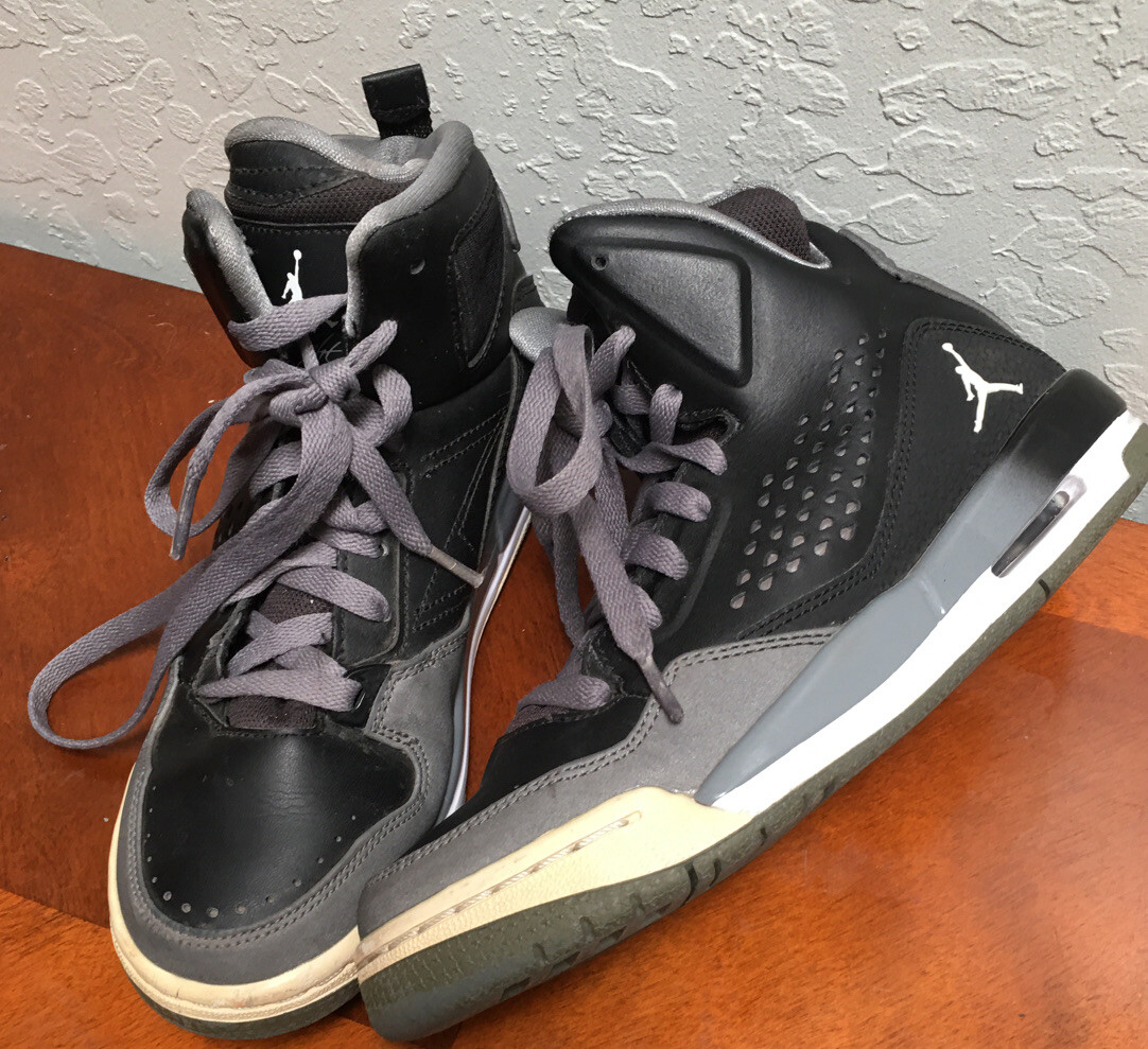 Nike 629942-013 Jordan Flight SC 3 Gray Black Boys 4.5Y Basketball ...