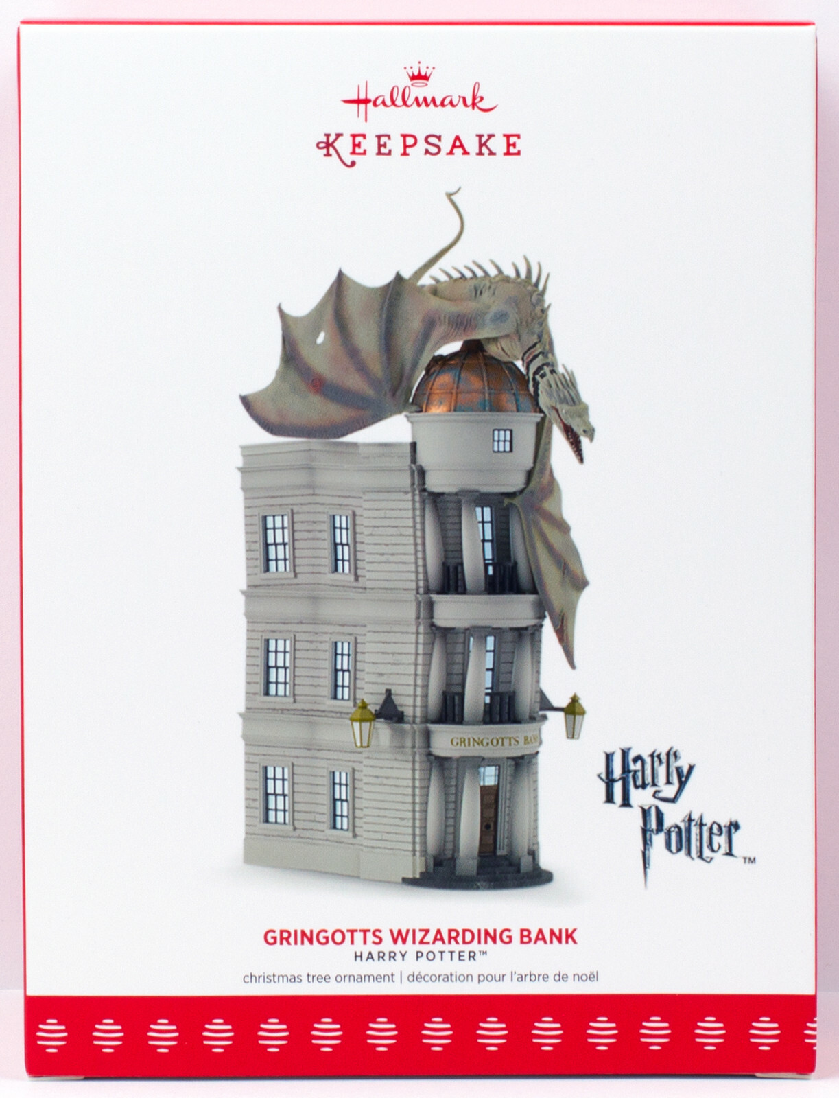 Gringotts Wizarding Bank Harry Potter NEW 2017 Hallmark Ornament DRAGON