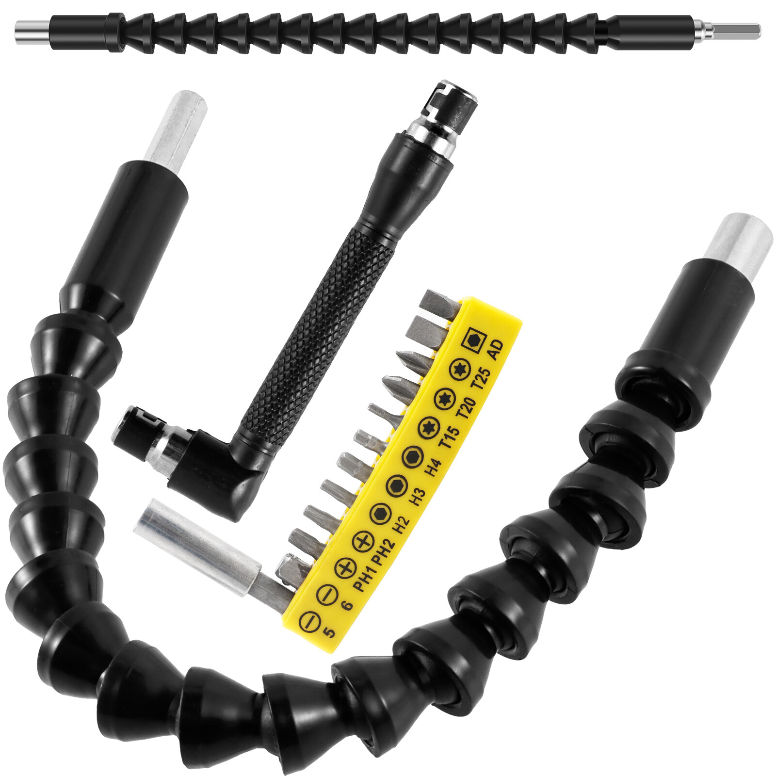 Flexible Drill Bit Extension Shaft Extension Tool Screwdriver Extension ...