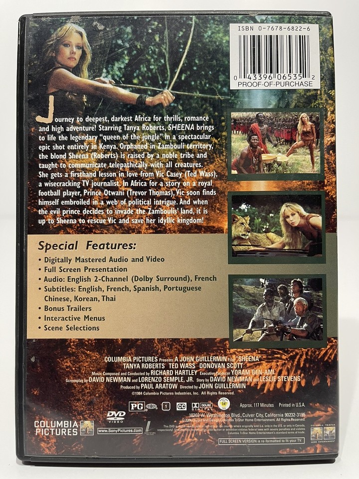 Sheena (DVD, 2001) 43396065352| eBay