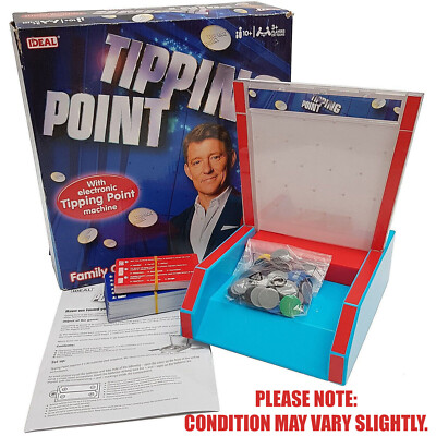 Tipping Point Electronic Family Game Machine TV Show Coin Push Penny ...