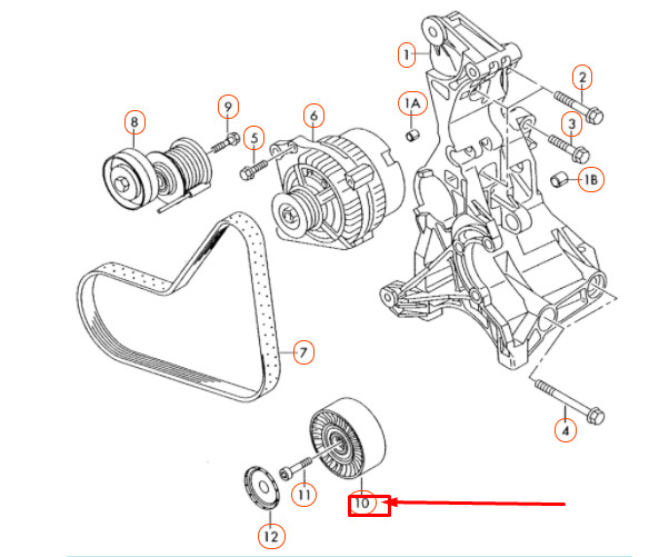 AUDI A4 B7 POLY-V-BELT IDLER PULLEY 03G145276 for sale online | eBay