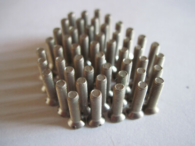 5BA x 1/2 INCH LONG COUNTERSINK SLOTTED SCREWS, BRASS NICKEL PLATED ...