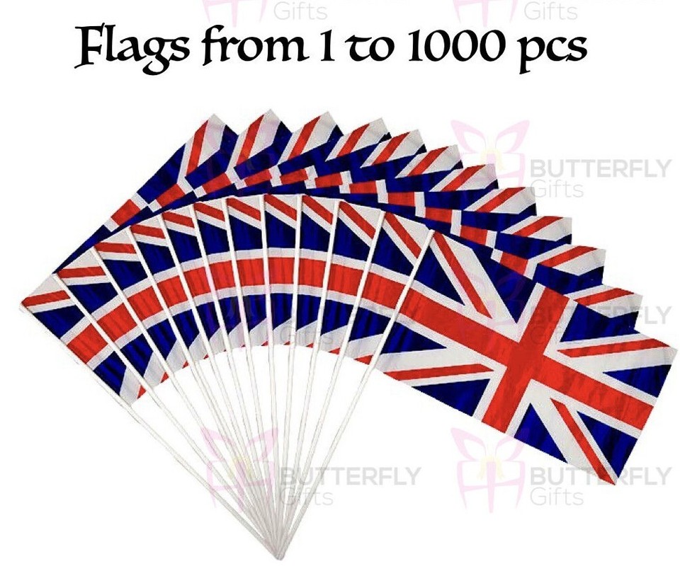 Union Jack Celebration Bunting Banner Union Jack Hand Flags Pencil ...