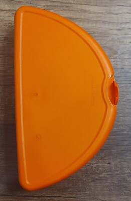 Tupperware Hinged Empanada Pie Half Circle Sandwich Snack Keeper Orange ...