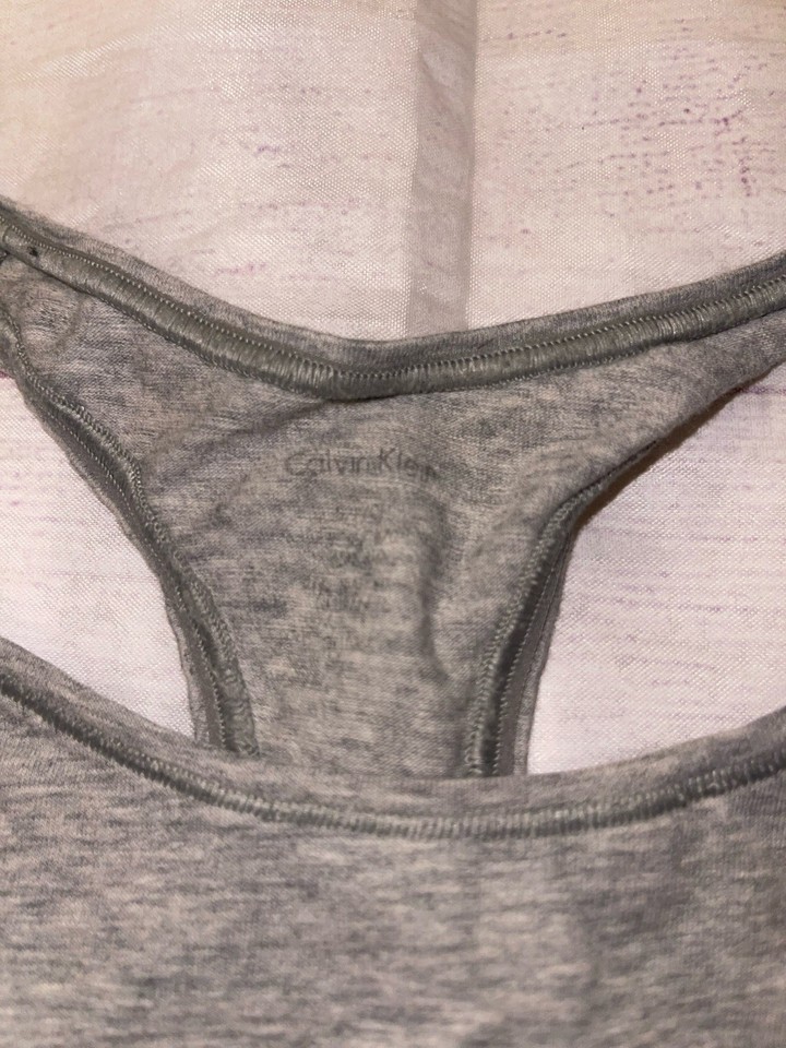 Women’s Small Calvin Klein Gray Racerback Bra | eBay