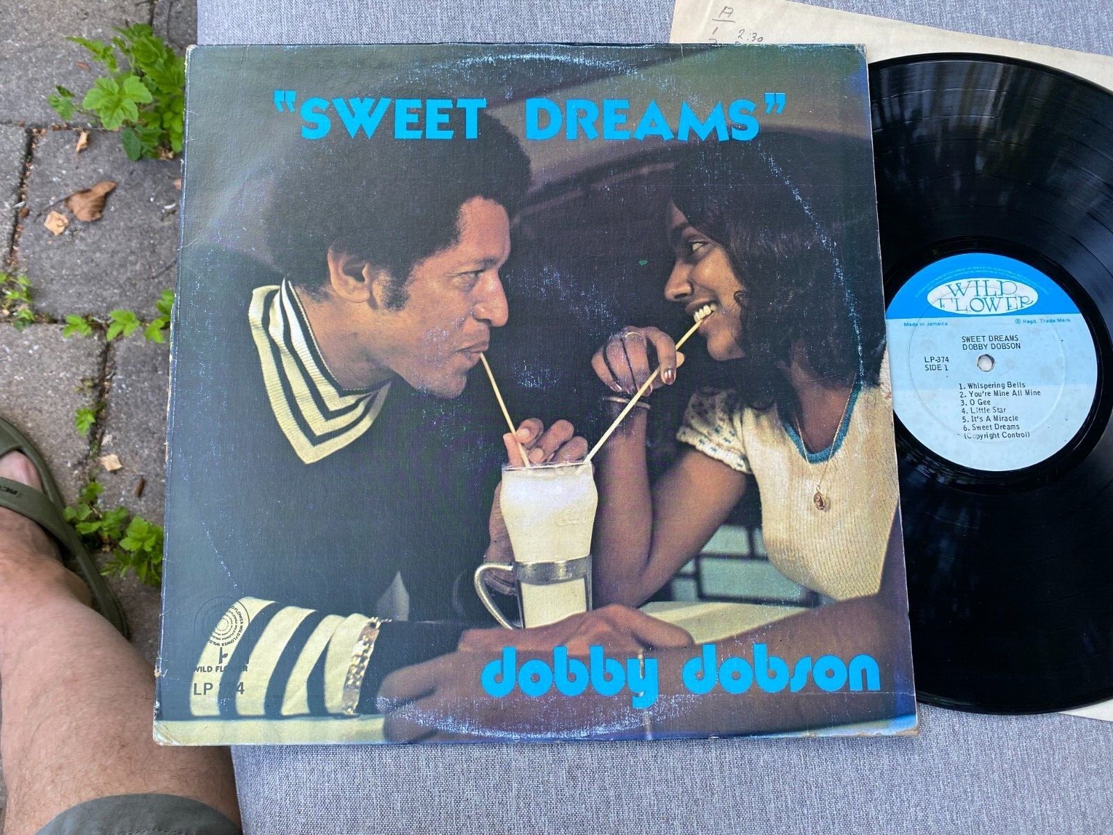 Dobby Dobson lp Sweet Dreams-Wild Flower-LP 374-Jamaica pressing-Reggae ...