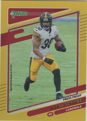 2021 Panini Donruss James Conner Gold Holo Press Proof | eBay
