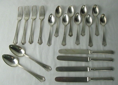 19 Pcs. ONEIDA Community Par Plate "PRIMROSE" Silverplate Flatware | eBay