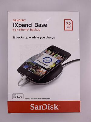 Sandisk iXpand Base iPhone Backup 32 GB iPhone Black | eBay