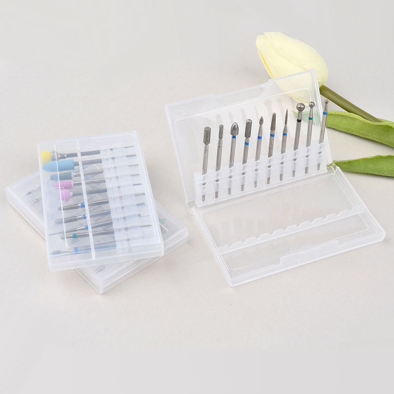 10Pcs Ceramic Stone Nail Drill Bit Nail Art Manicure Pedicure File Tool ...