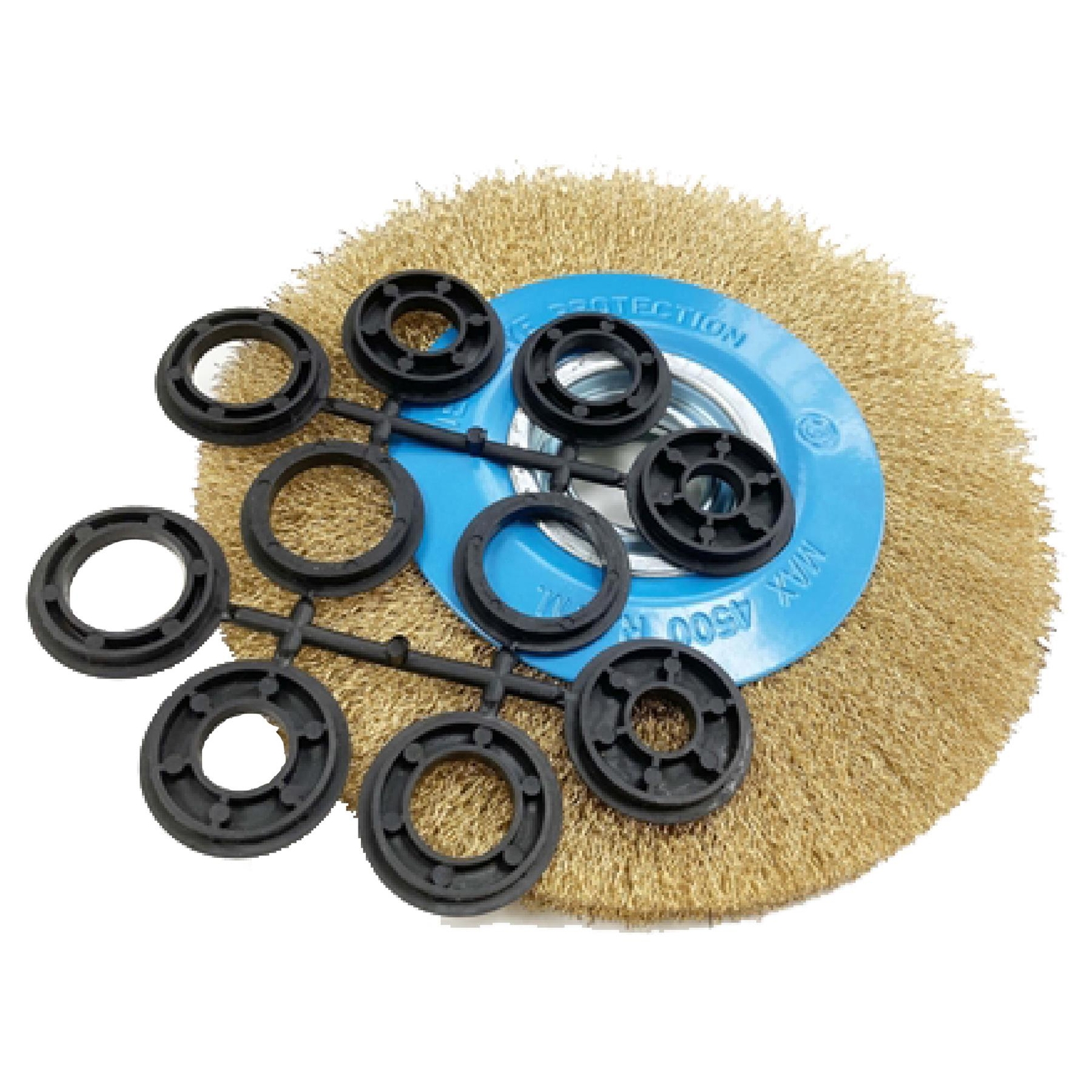 8"/32mm Bench Wire Wheel for Bench Grinder with Bore Adapters Grinder ...