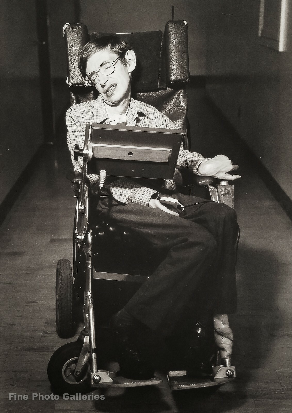 1992 Vintage STEPHEN HAWKING Physicist Wheelchair ALS HERB RITTS Photo ...