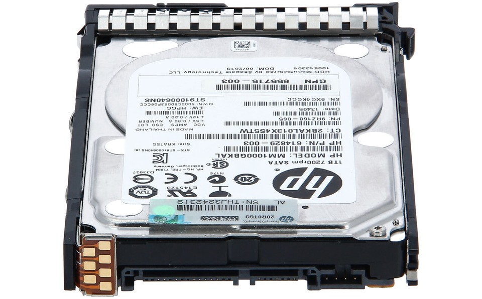 HP 655710-B21 656108-001 1TB 6G SATA 7.2K 2.5" SC MDL HARD DRIVE ...