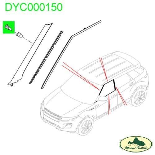 LAND ROVER TRIM PILLAR RETAINING CLIP SET x5 RANGE DEFENDER EVOQUE ...