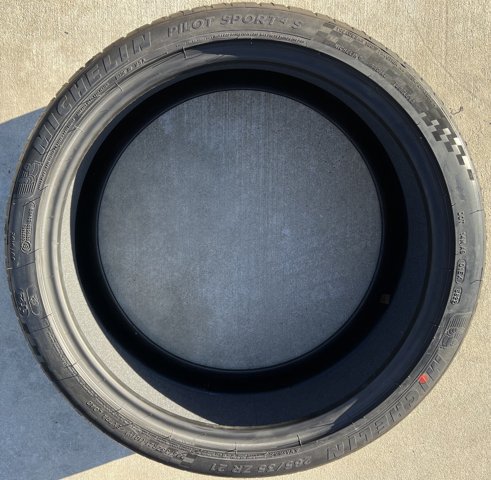 Set of TWO NEW 265/35ZR21 Michelin Pilot Sport 4S T2 Tesla Plaid ...