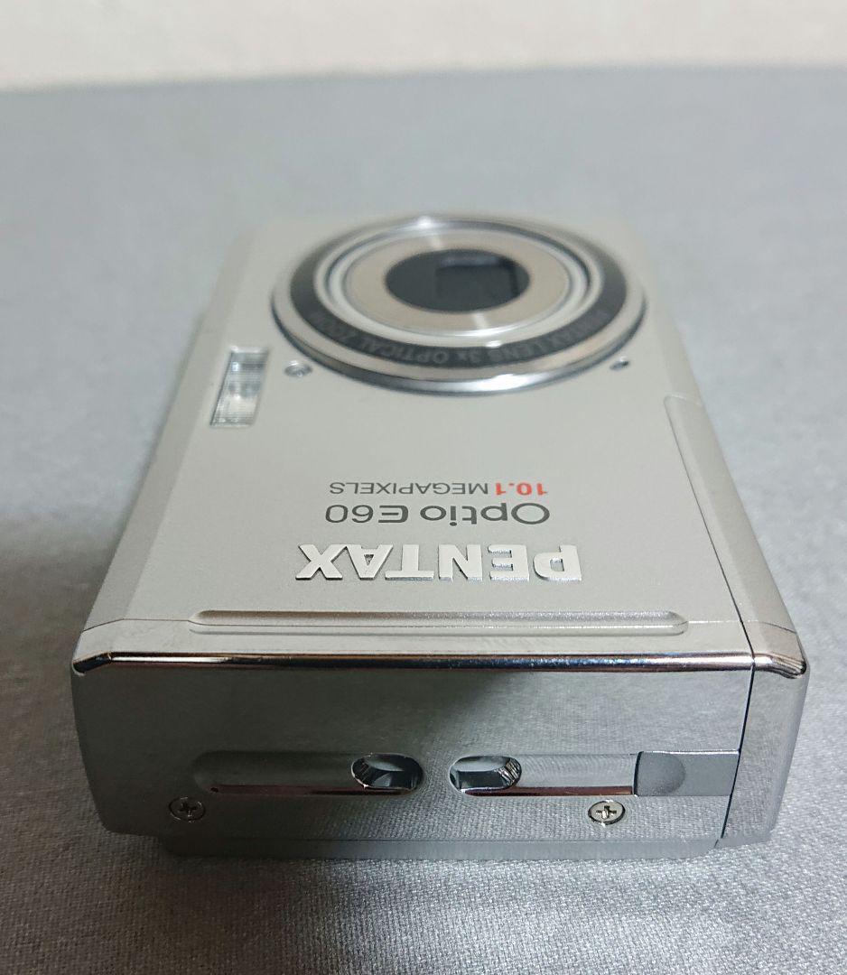 PENTAX Digital Camera Optio E60 Silver 10.1 MP 3x Optical Zoom Power ...