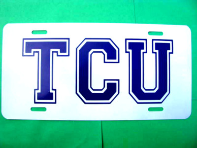License Plate, NEW-TCU (Texas Christian Univ.) 5005 | eBay