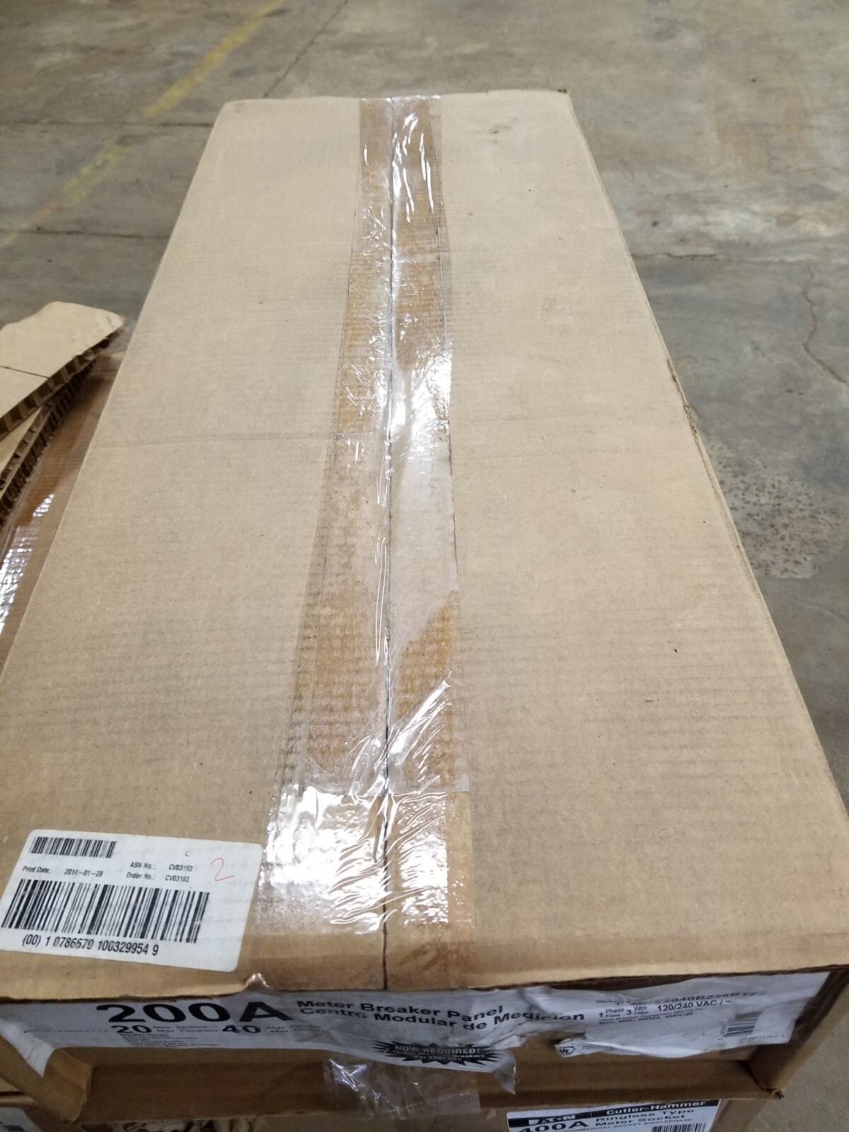 Eaton MBE2040B225BTS2 Meter Breaker Panel 200A 120/240VAC (BWH Main) 40 ...