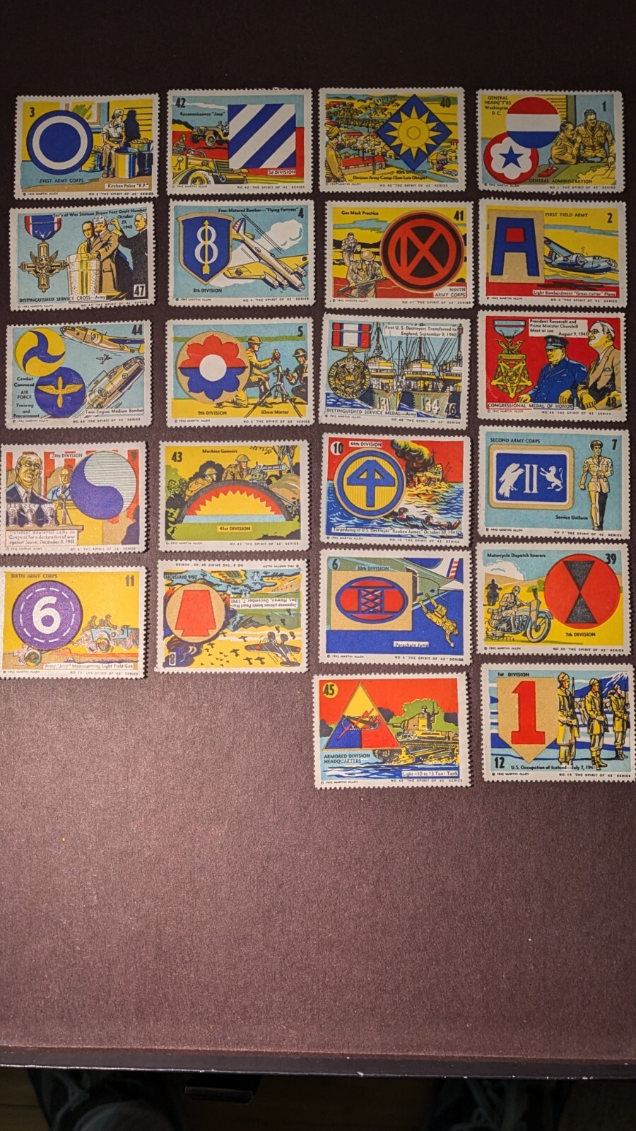 United States stamps, cinderella's, World War II propaganda stamps. NO ...