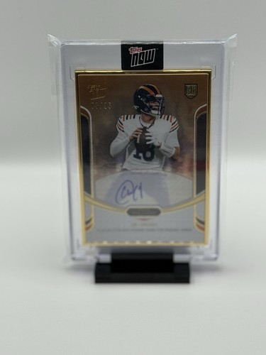 2024 Topps Now Rookie Campaign Caleb Williams RC #3-A Gold Frame Auto ...