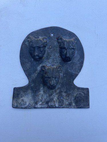 Lead Salop Fire Insurance Plaque No. 5266 | eBay UK