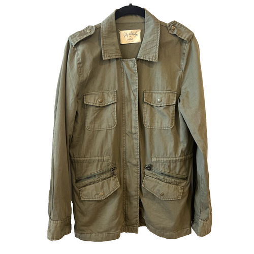 Lily Aldridge for Velvet Graham & Spencer Army Jacket Green Utility ...