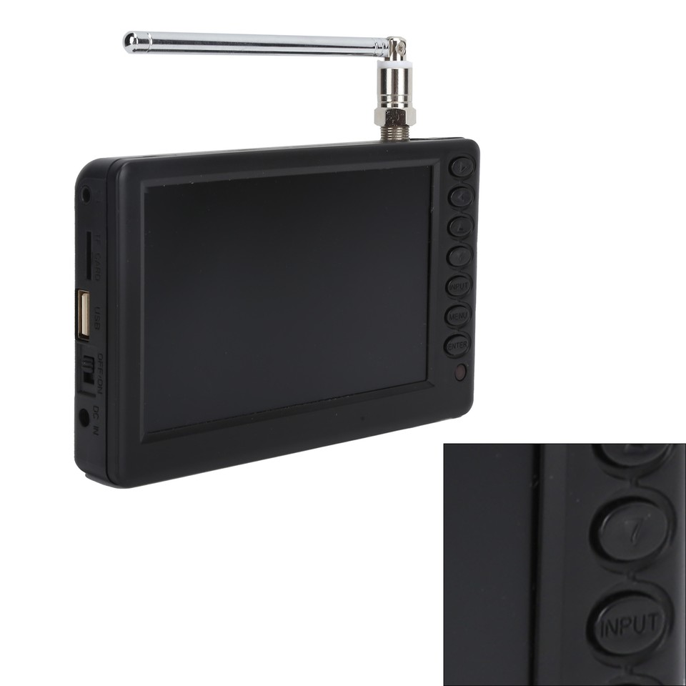 5 Inch Portable TV ATSC HD TFT LED Pocket Digital Television Mini TV ...
