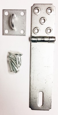 Hager Safety Hasp Fixed Padlock Shed Secure WS 1911 US2C Zinc Plated 4 ...
