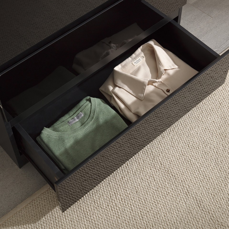 High Gloss Chest of Drawers Tall Wide Bedside Table Cabinet Bedroom ...