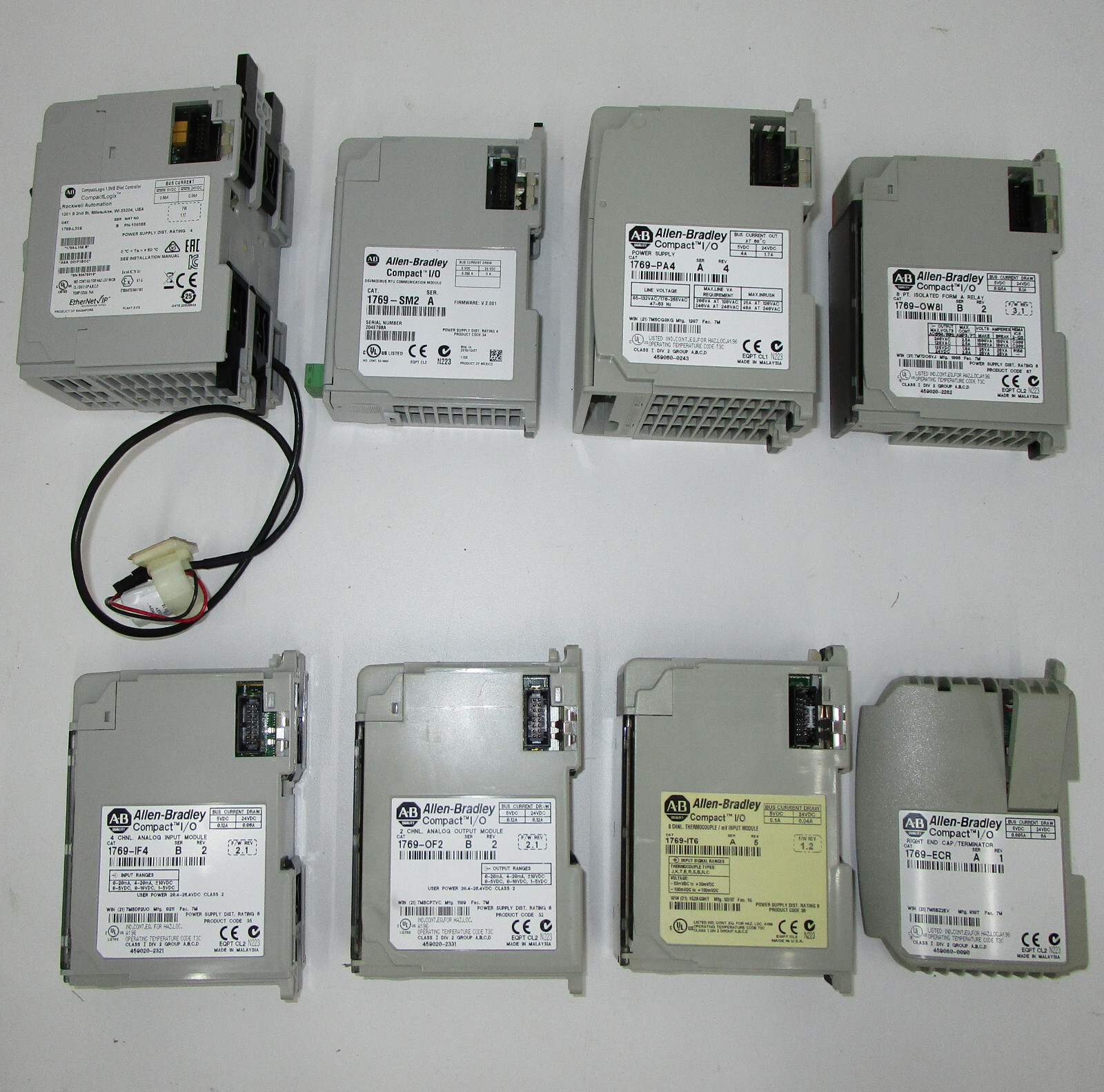 Allen Bradley 1769-L35E 1769-SM2 1769-PA4 1769-OW8I 1769-IF4 1769-OF2 ...