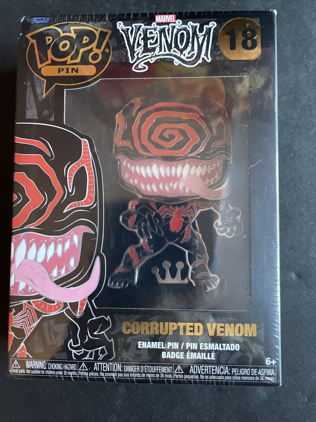 Funko Pop! - Corrupted Venom Enamel Pin - #18 - 4" Metal - Factory ...
