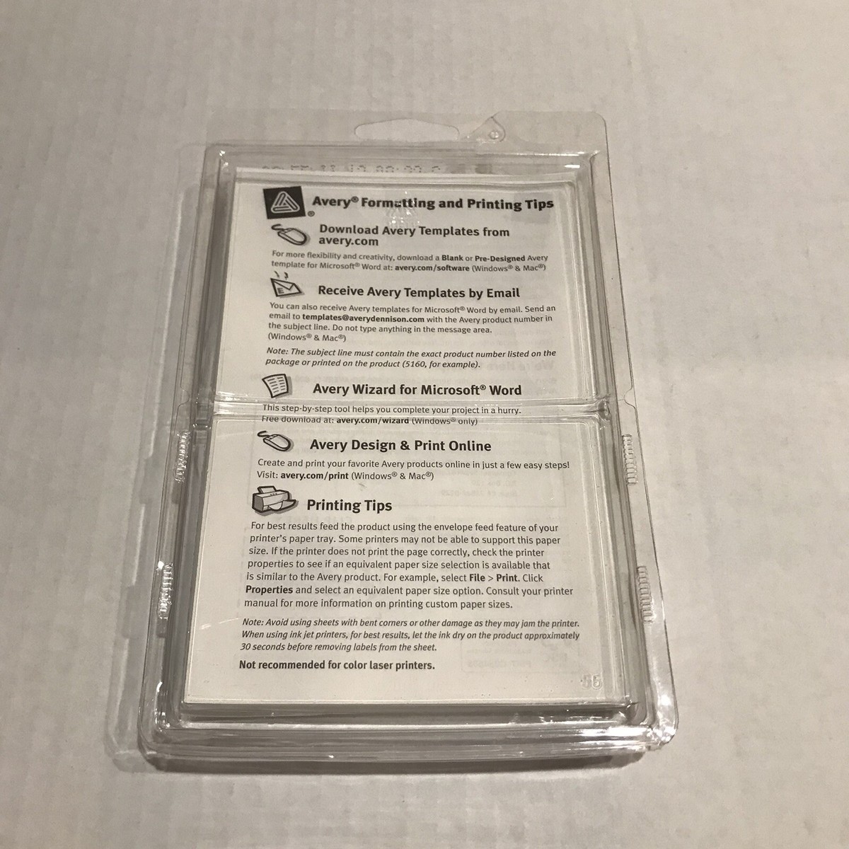 Avery Perforated Bookmarks