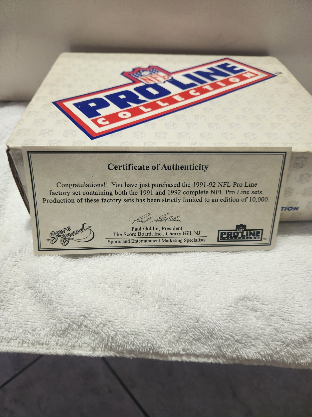 NFL Pro Line COLLECTION - Complete 1991 and 1992 Collection Card Set ...