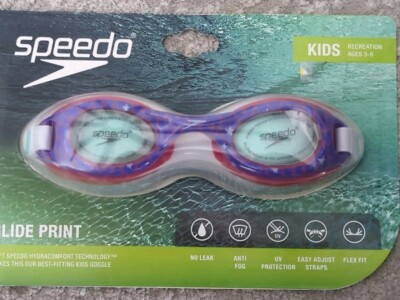 Speedo Swim Goggles Kids Glide Print Ages 3-8 Fish Scales and Stars | eBay