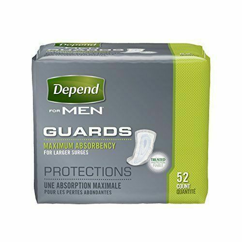 Depend Incontinence Guards for Men - 52 Pack for sale online | eBay