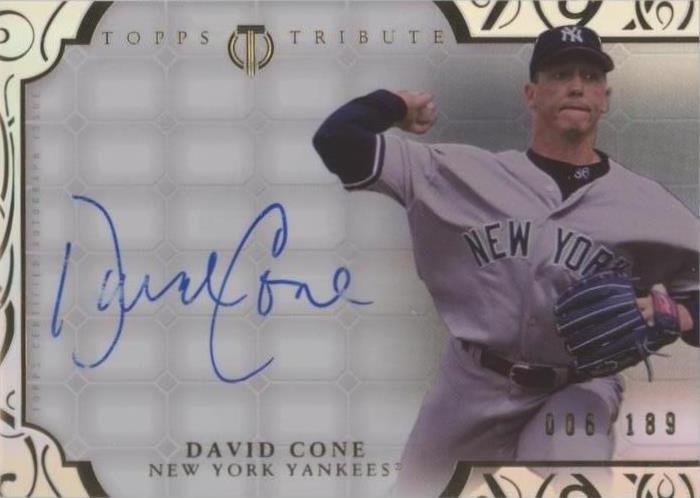 2015 Topps Tribute - Autographs David Cone #TA-DC /189 (AU) for sale ...