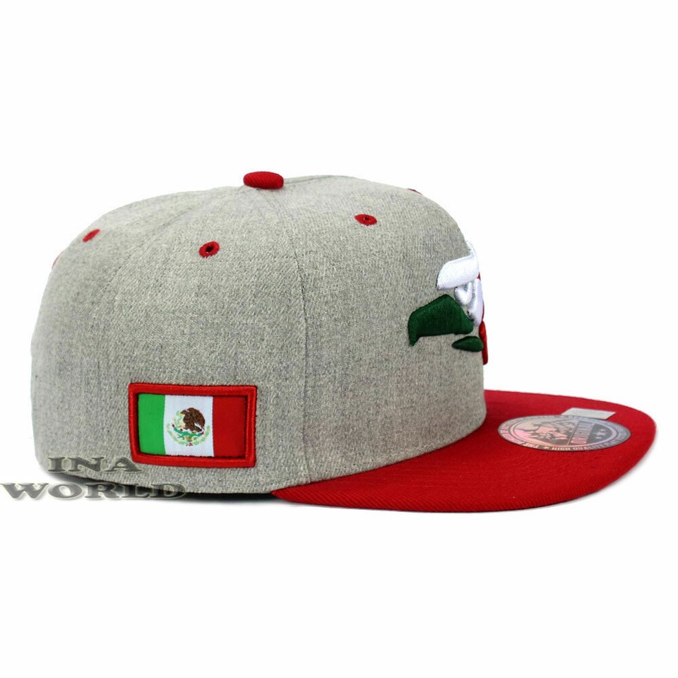 MEXICAN MEXICO Hat Hecho En Mexico Eagle Aguila Snapback Flat Bill ...