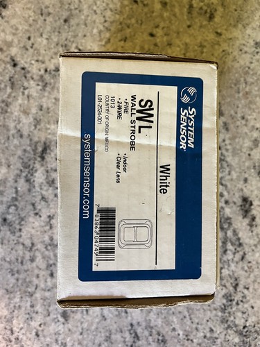 System Sensor SWL, Wall Mount Strobe - Clear Lens, White. | eBay