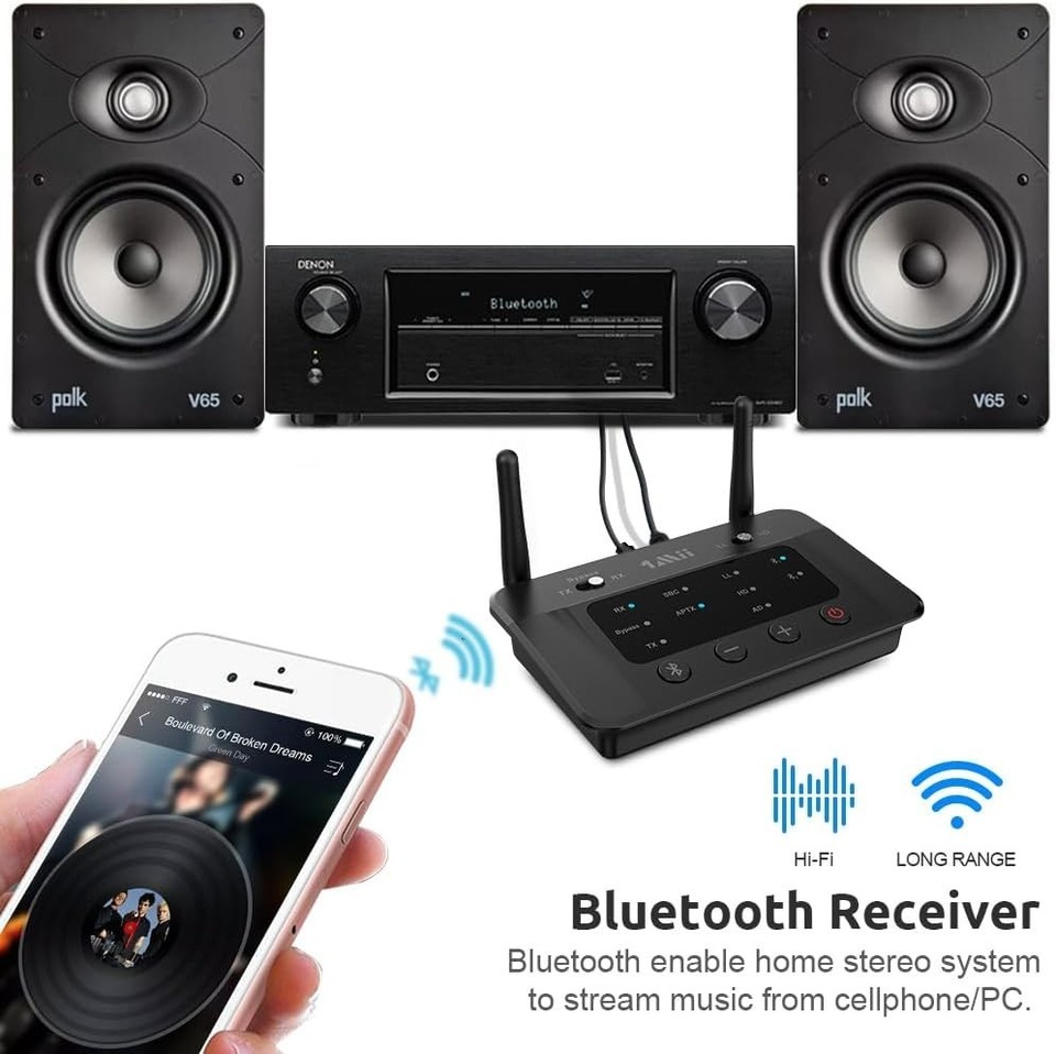 Wireless Audio Splitter with aptX Low Latency Technology | eBay