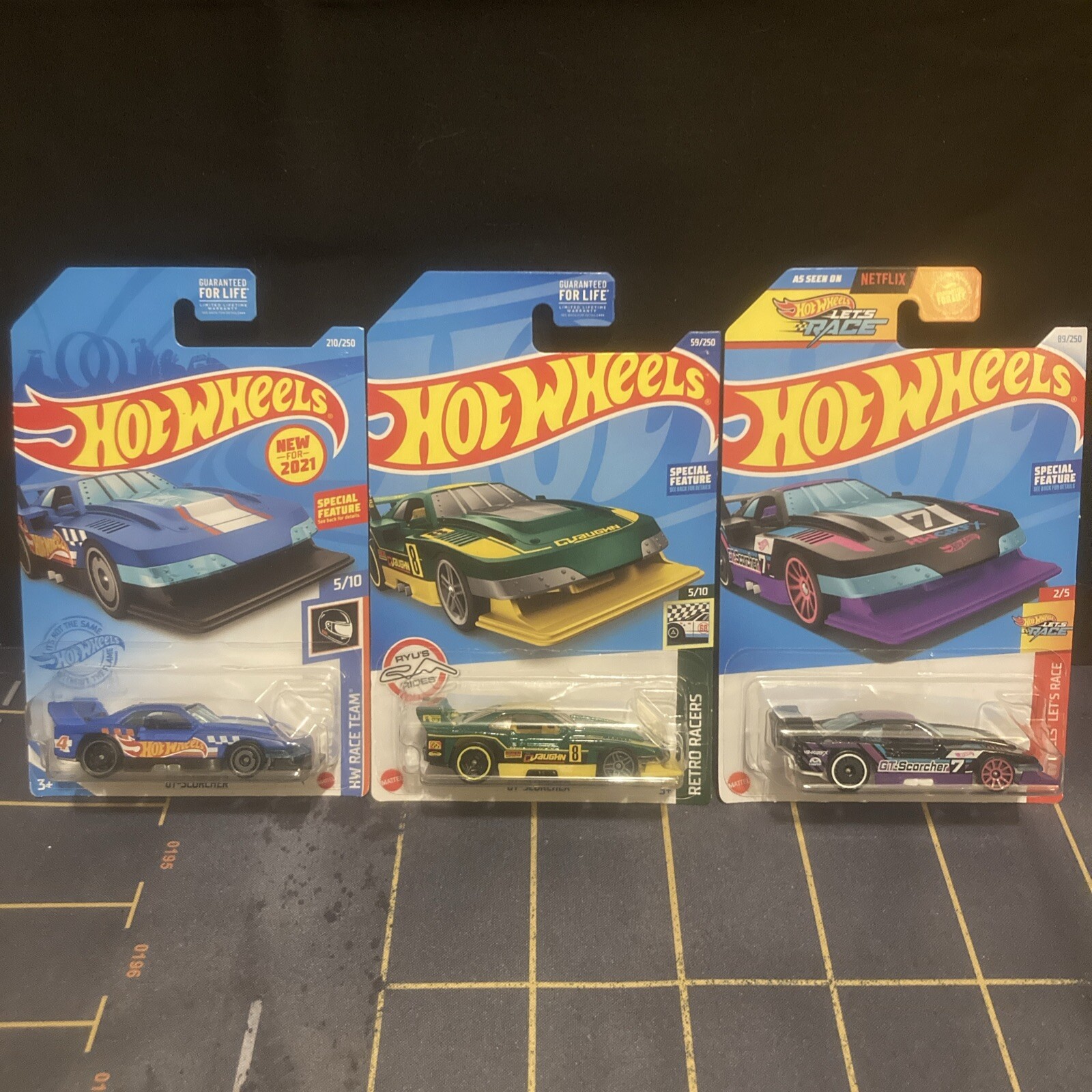 Hot Wheels Lot Of 3- GT - Scorcher 2021 2022 2024