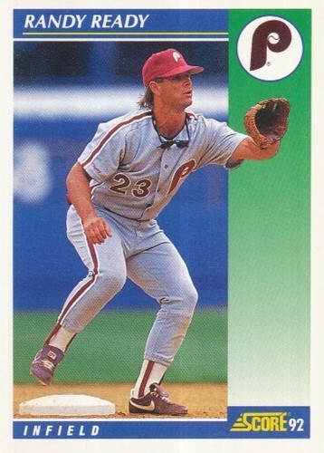 #059 PHILADELPHIA PHILLIES # RANDY READY # BASEBALL CARD SCORE NFL '92 ...