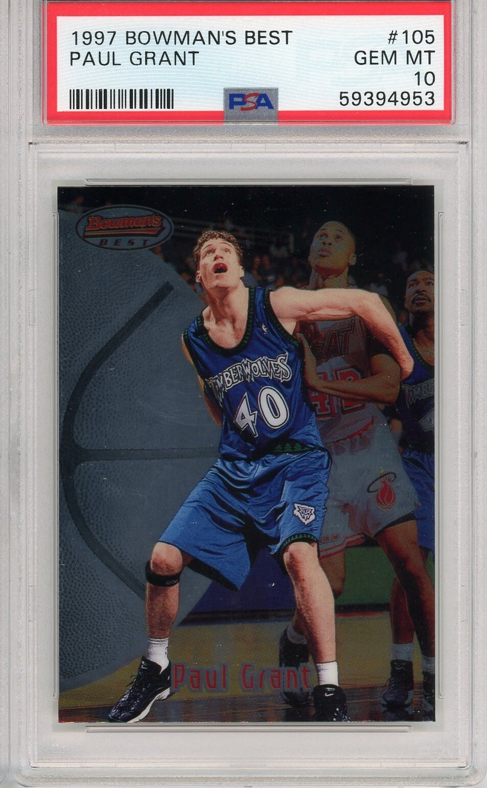 1997 Bowman's Best #105 Paul Grant - Rookie RC POP 1 - PSA 10 | eBay