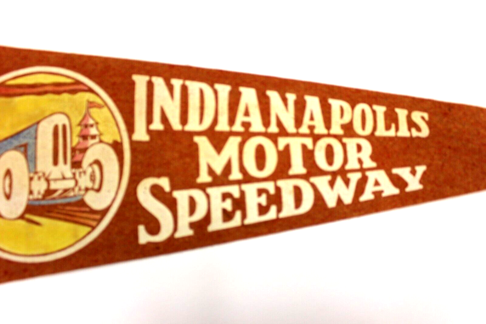 Vintage 1940's Indianapolis Motor Speedway Full Size Felt Pennant ...