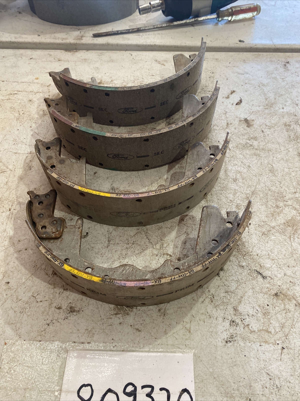 80-88 Ford F100 F250 F350 rear brake shoes FMS358 FMS 358 OEM #3 | eBay
