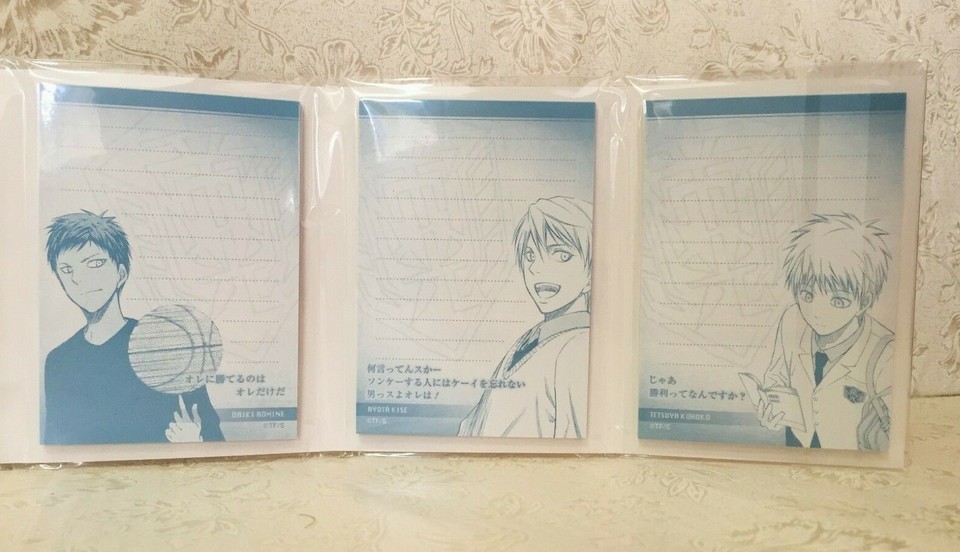NEW Kuroko's Basketball Memo Pad Notepad Sticky Notes Limited Official ...