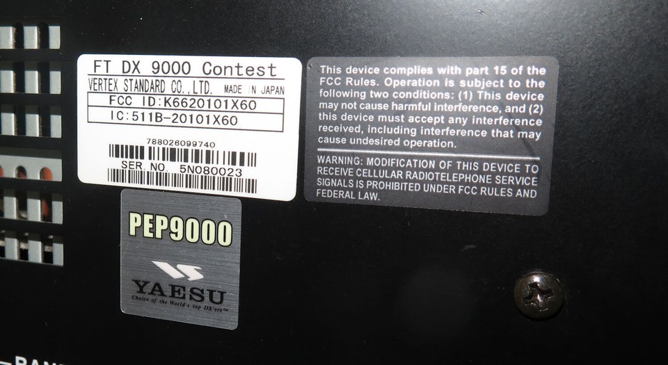 Yaesu FTDX-9000 Contest 200-watt HF 1.8-50MHz Amateur HAM Radio ...